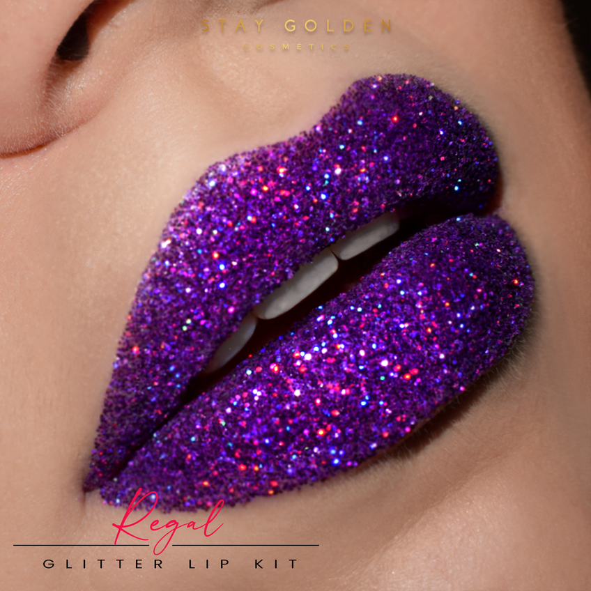 Regal Glitter Lip Kit 2.0 – Stay Golden Cosmetics