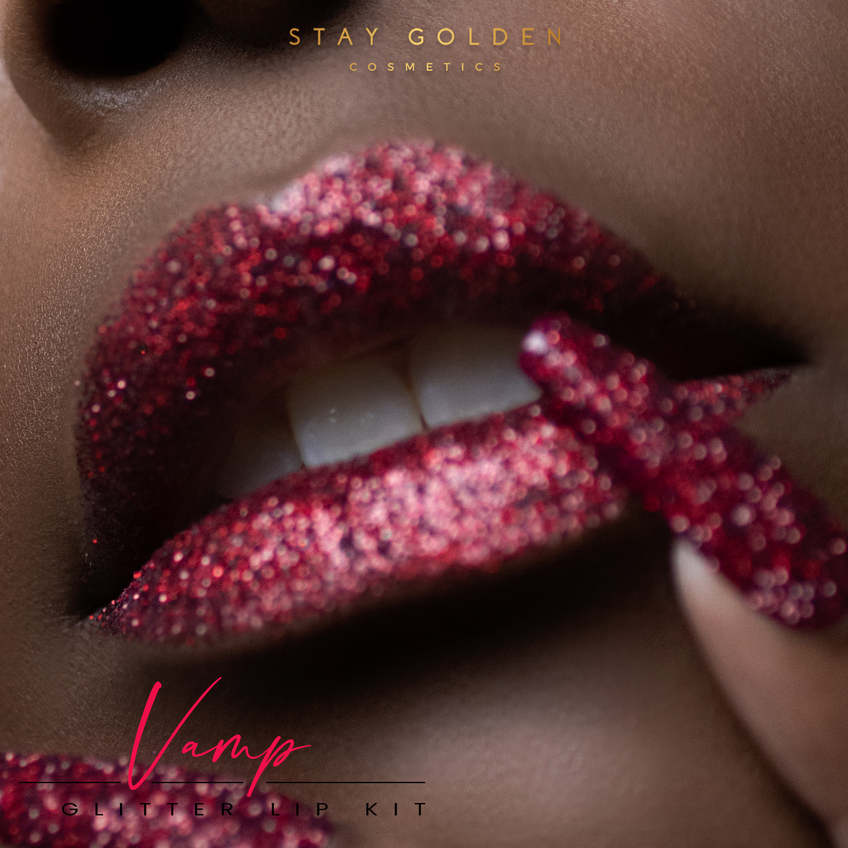 Vamp Glitter Lip Kit 2.0 – Stay Golden Cosmetics